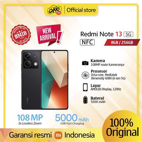 Jual Xiaomi Redmi Note 13 4G 5G Ram 8 256GB White 4G Di Seller Okeshop Official Store Gudang