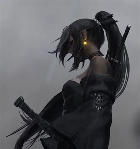 Female Samurai Art Samurai Artwork Female Art Female Assassin Anime
