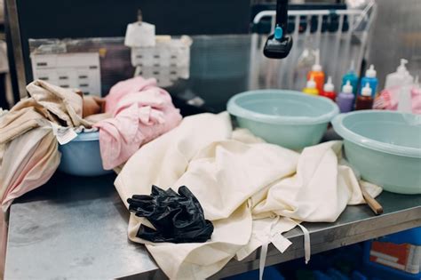 Premium Photo Dry Cleaning Clothes Clean Cloth Chemical Process
