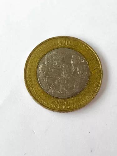 Moneda 20 Pesos Mexicanos Centenario De La Constitución en venta en por