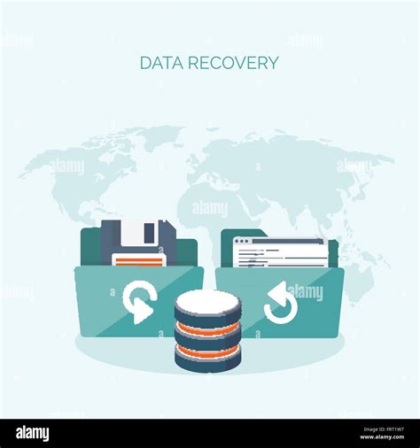 Vector Illustration Flat Cloud Computing Background Data Storage Network Technology
