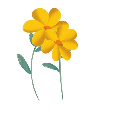 Yellow Flower Cute And Kawaii 24170789 Png