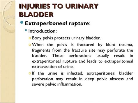 Lower Urinary Tract Injuries