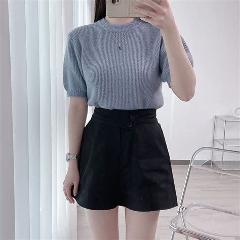 투버튼 밴딩 숏팬츠 2color