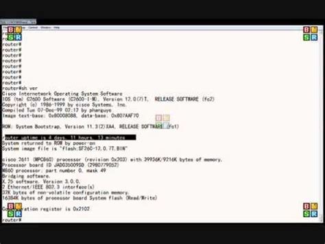 Cisco Router Show Version YouTube