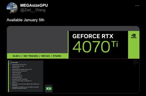 Gigabyte EEC Filing Confirms GeForce RTX 4070 Ti To Arrive For A Likely CES Launch HotHardware