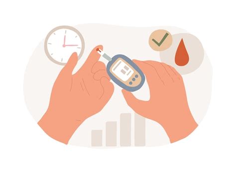 Premium Vector Blood Glucose Meter Isolated Concept Vector Illustration