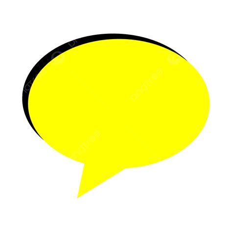 Bocadillo De Diálogo Amarillo Vector PNG Vector De Burbuja De Habla