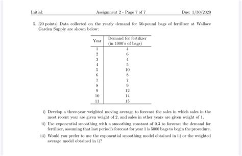 Solved Initial Assignment 2 Page 3 Of 7 Due 1302020 1