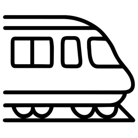 Premium Vector Train Icon Outline