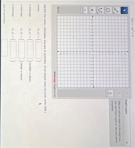 Solved Fx−4x24 Graph Layers Affer You Add An Object To