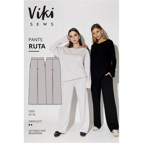 Ruta Pants Viki Sews Sewing Pattern Size 6 24 Sew Essential