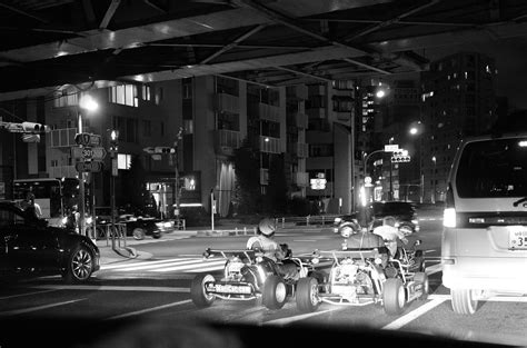 배경 화면 일본 검은 단색화 거리 밤 차량 라이카 도쿄 빛 조명 Cc 레이 캐 요약 크리에이티브 커먼즈 Summicron235 235