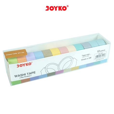 Jual Set Washi Tape Joyko Wt 100 Washi Tape Pita Perekat Selotip