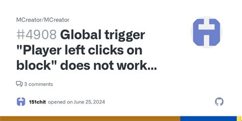 Global Trigger Player Left Clicks On Block Does Not Work After Using An Item In The Left Hand