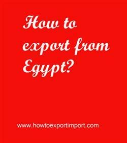 How To Export From Egypt