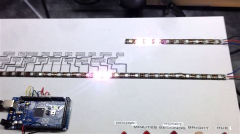 Arduino Digital LED Word Clock Proof Of Concept YouTube