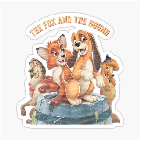 The Fox And The Hound Friends Forever Fox And Hound Sticker For Sale