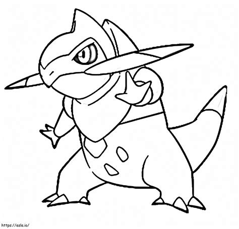 Fraxure Pokemon 2 Coloring Page