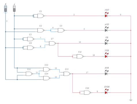 Nand Gate 1 Multisim Live