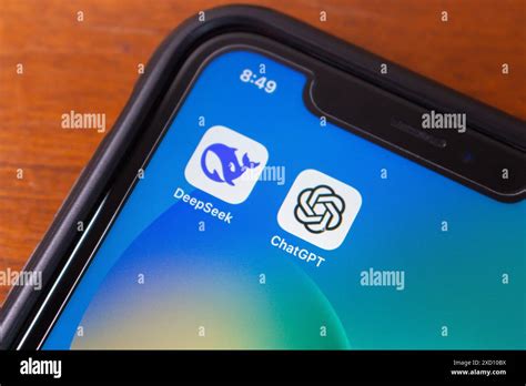 DeepSeek And ChatGPT Icons Seen In An IPhone DeepSeek Is A Chinese AI Startup Known For