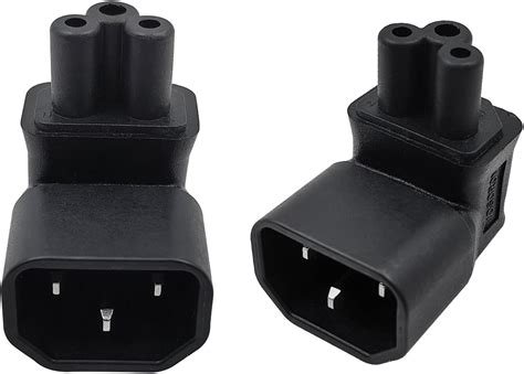 Cableorigin C14 To C5 Power Adapter Iec Ac Plug Connector 10a 250v Down Right