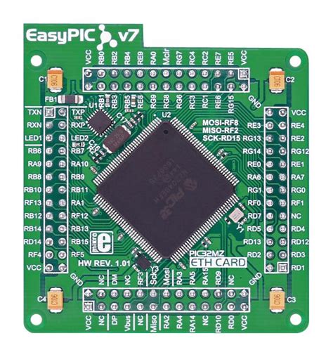 MIKROE 2714 Mikroelektronika Add On Board EasyPIC FUSION V7 ETH
