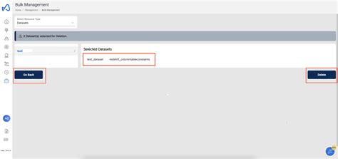 Bulk Delete The Datasets Amorphic Docs