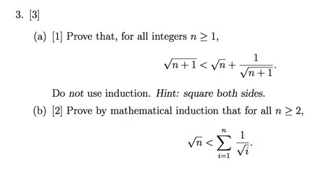 Solved A Prove That For All Integers N N Chegg