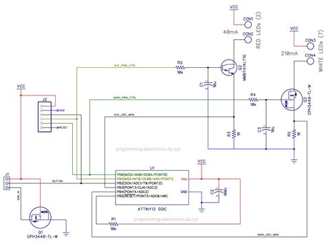 Constant Current Led Driver Using Attiny13 Headlamp Flashlight Liviu Istrate