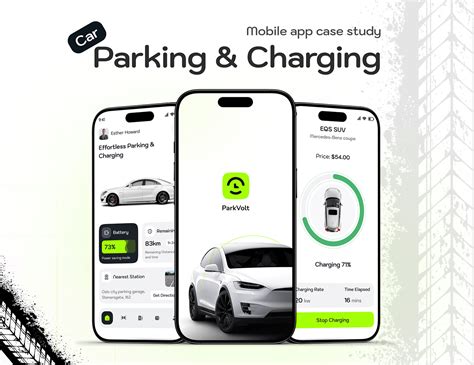 Car Parking And Charging Mobile App Behance