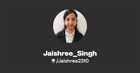 Jaishree Singh Twitter Instagram Linktree