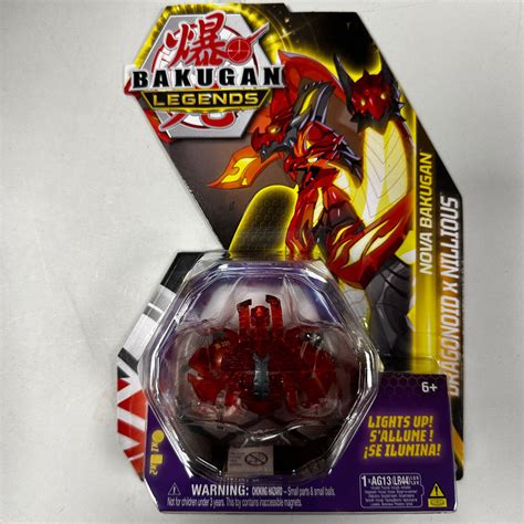 Bakugan Legends Nova Bakugan Dragonoid X Nillious Red In Demand Toys