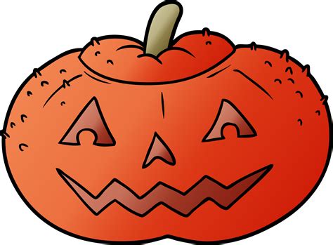 Calabaza De Halloween De Dibujos Animados 45054371 Png