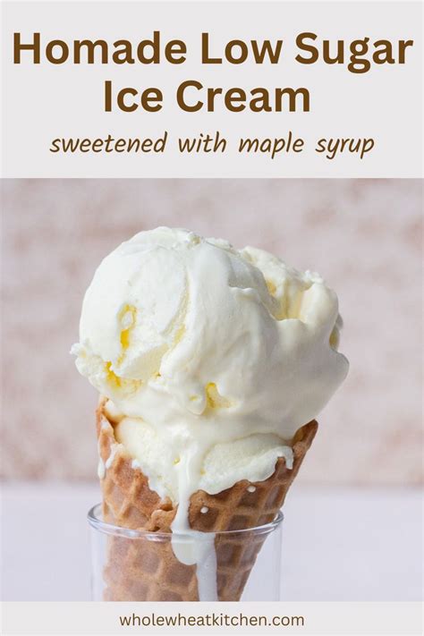 Homemade Low Sugar Ice Cream Recipe