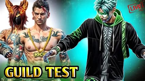 Guild Test 1 Vs 2 🛑 Freefirelive Fflive Livestream Freefire Youtube