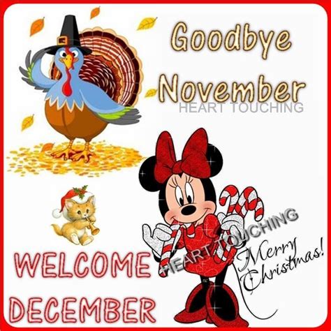 Minnie Goodbye November Welcome December Quote December December Quotes