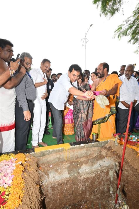 Ktr Lays Foundation For 5 New Bridges Across Musi