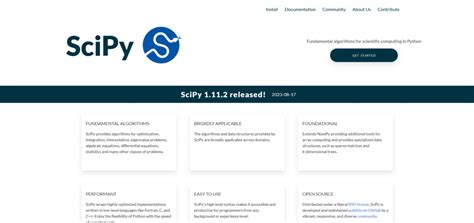 Scipy Quickly Solve Complex Numerical Problems With Advanced Functions