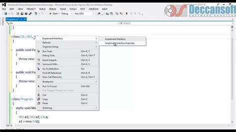 C Explicit Implementation And Casting Youtube