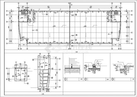 盐城市某工厂6100平米4层框架结构生产厂房建筑设计cad图纸工业建筑土木在线
