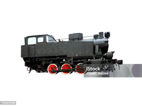 빈티지 증기 기차 흰색 배경에 고립입니다 기차 옛 기관차 0명에 대한 스톡 사진 및 기타 이미지 0명 강철 검은색 Istock
