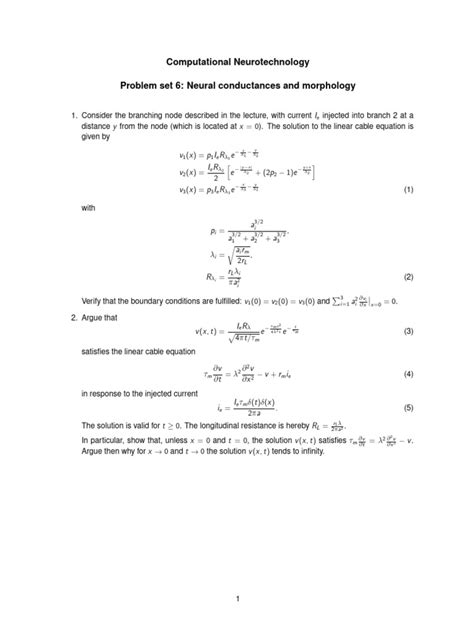 Problem Sheet 6 Pdf