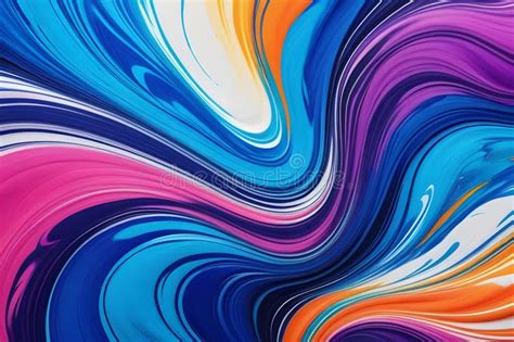 Abstract Colorful Background With Waves Generative Ai Stock Illustration Illustration Of