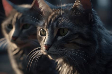 Premium AI Image A Cat Is Looking At The Camera And The Cat Is
