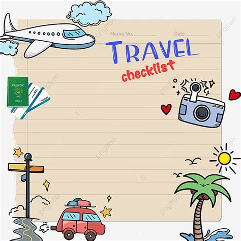 여행 여행 체크리스트 계획 노트북 일러스트 물 바다 여행 계획 공책 여름 여행 Png 일러스트 및 Psd 이미지 무료 다운로드 Pngtree 여행 공책 바다