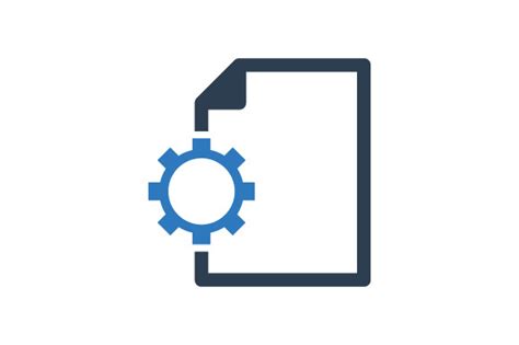 Settings Document File Icon Graphic By Anwar016bd · Creative Fabrica