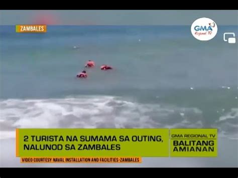 Balitang Amianan Insidente Ng Pagkalunod Youtube