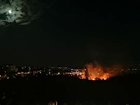 VIDEO Incendiu puternic de vegetație în Parcul IOR din Capitală