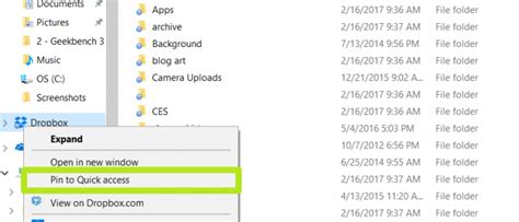 How To Add Dropbox To The Windows 10 File Explorer Laptop Mag